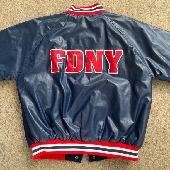 Jackets & Coats | Vintage Fdny Leather Jacket | Poshmark